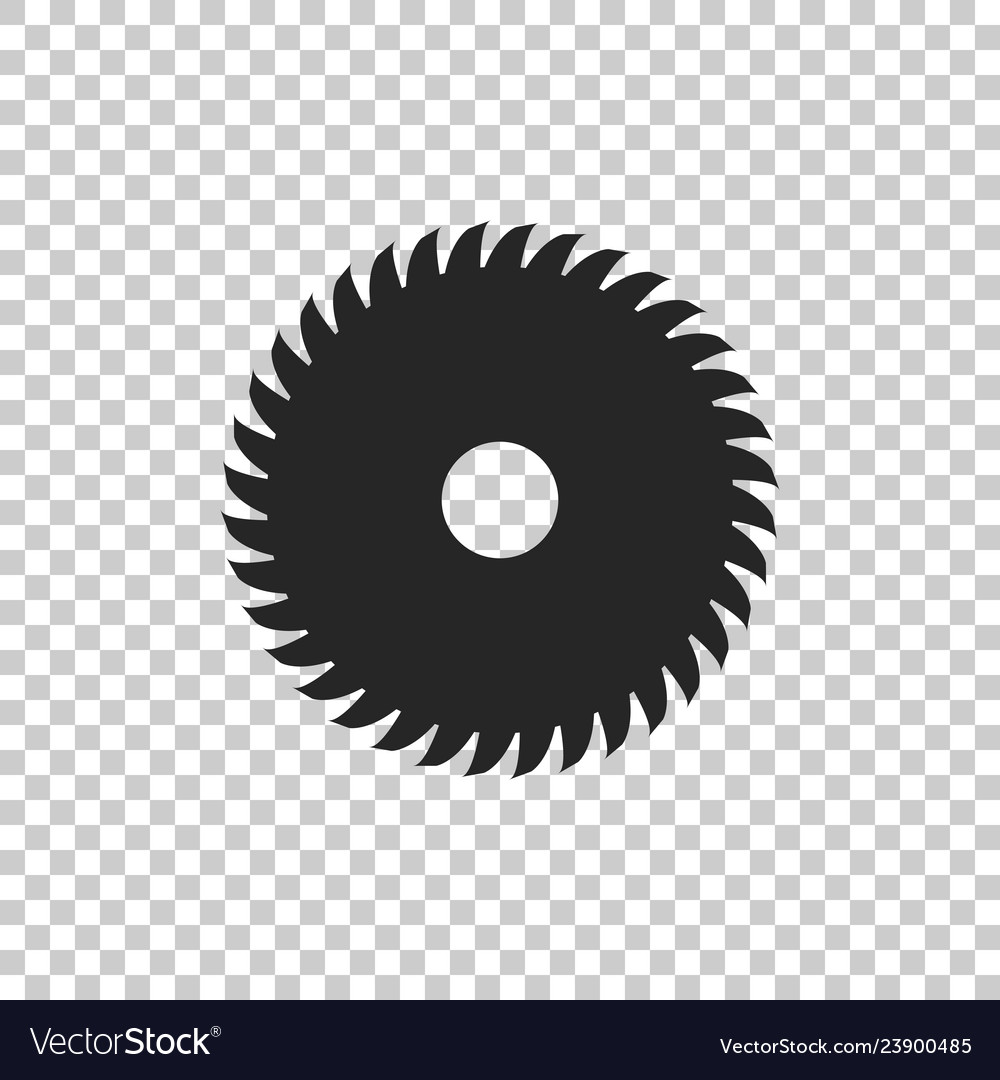 Circular saw blade icon isolated wheel Royalty Free Vector