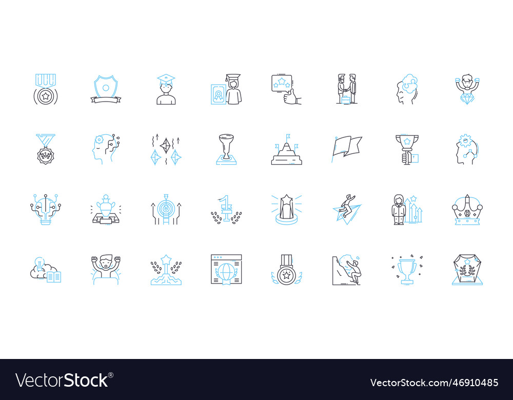 Design phase linear icons set ideation Royalty Free Vector Design phase linear icons set ideation Royalty Free Vector