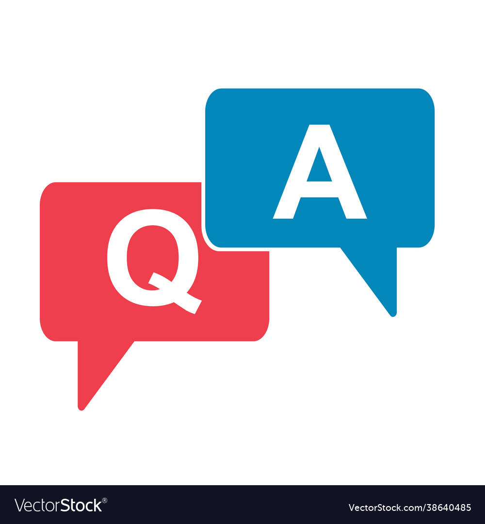 Faq frequently asked questions icon information Vector Image