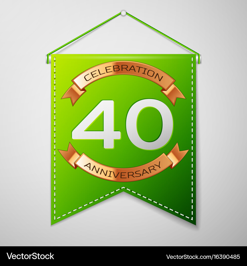 Forty years anniversary celebration design Vector Image