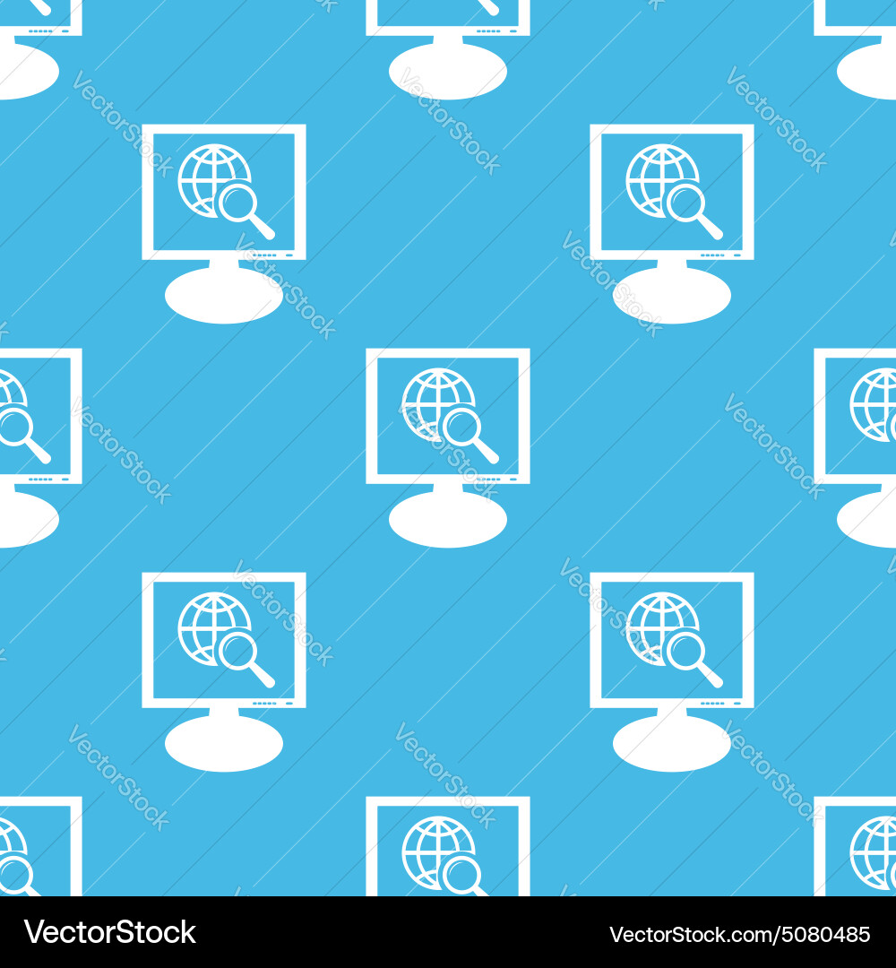 Global search monitor pattern Royalty Free Vector Image