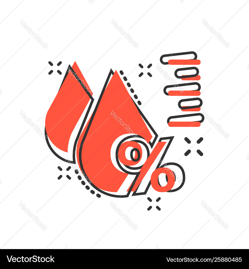 Humidity icon in comic style climate cartoon Vector Image