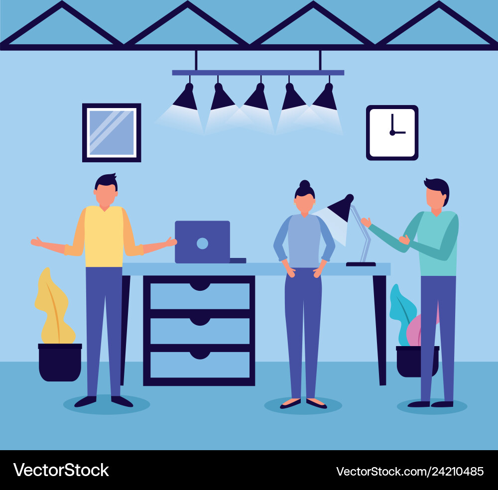 People business work Royalty Free Vector Image
