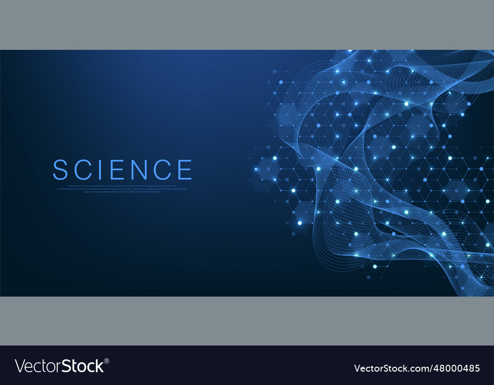 Technology abstract lines and dots connect Vector Image