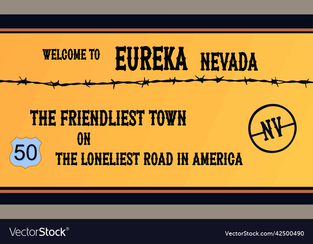 Eureka on a yellow background Royalty Free Vector Image