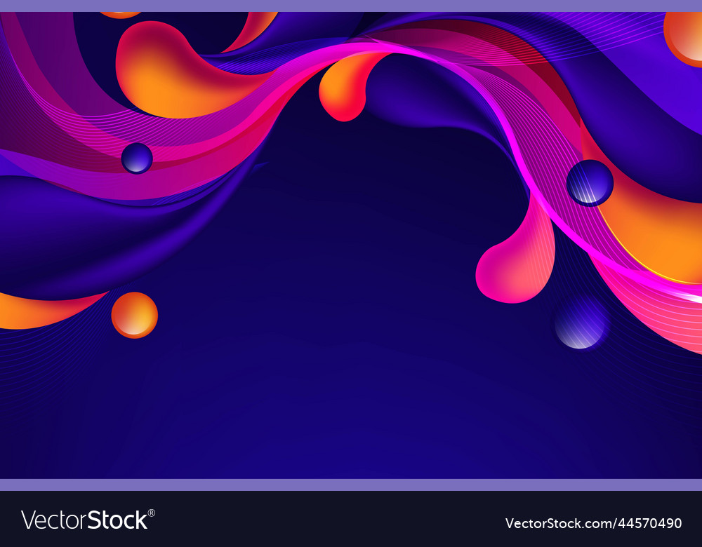 Gradient Dynamic Wavy Background Design Royalty Free Vector