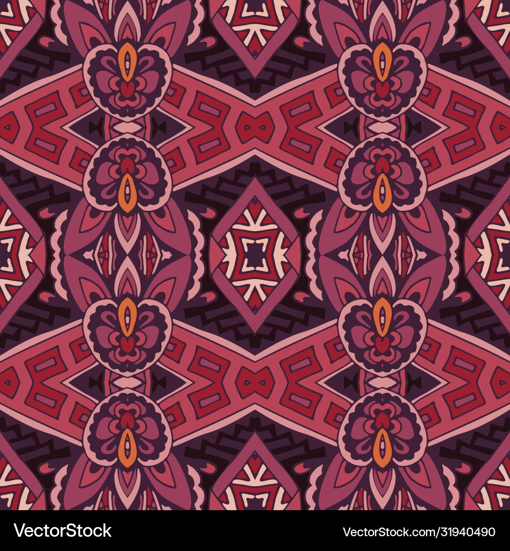 Seamless pattern african art batik ikat ethnic Vector Image
