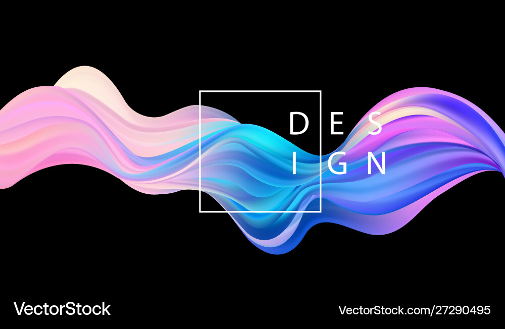 Abstract colorful background color flow Royalty Free Vector