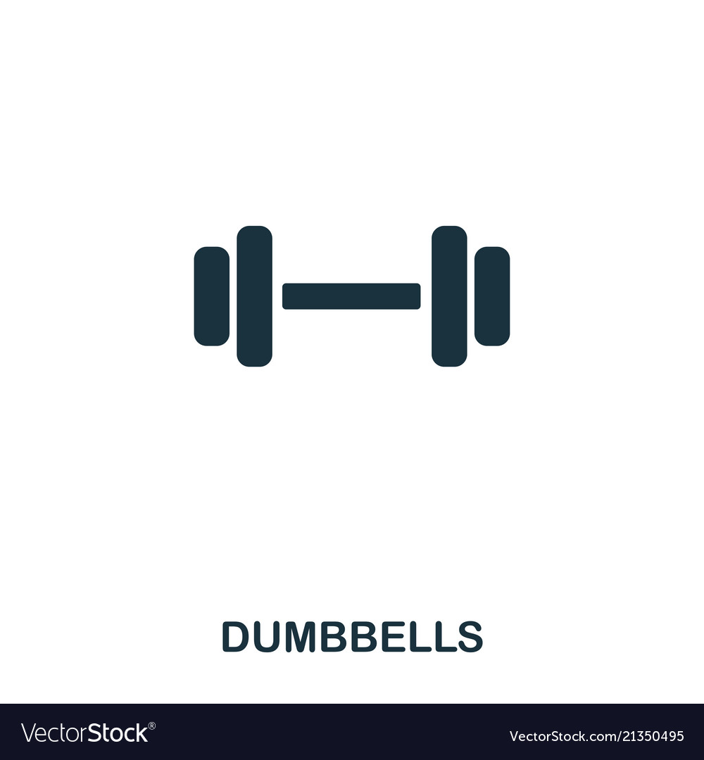 Dumbbells icon ui of dumbbells icon Royalty Free Vector