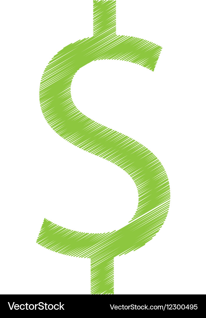 Money symbol isolated icon Royalty Free Vector Image