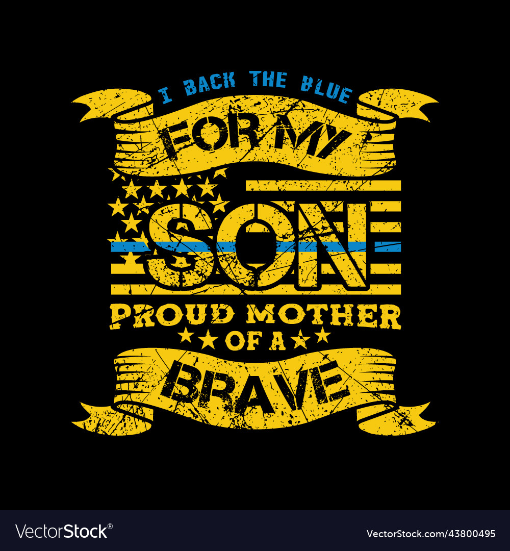 Police T Shirt Design Royalty Free Vector Image