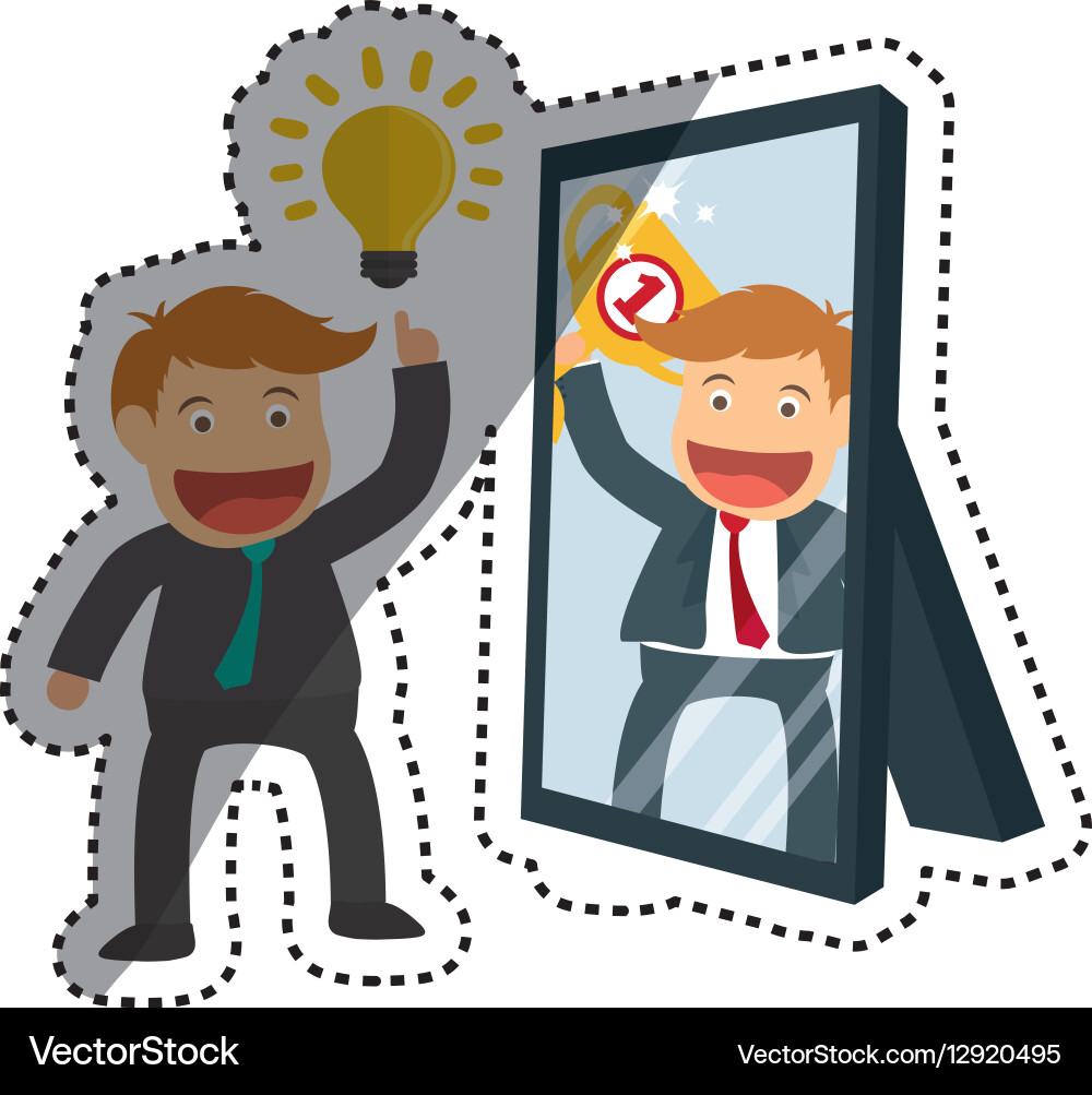 Successful businessman cartoon Royalty Free Vector Image