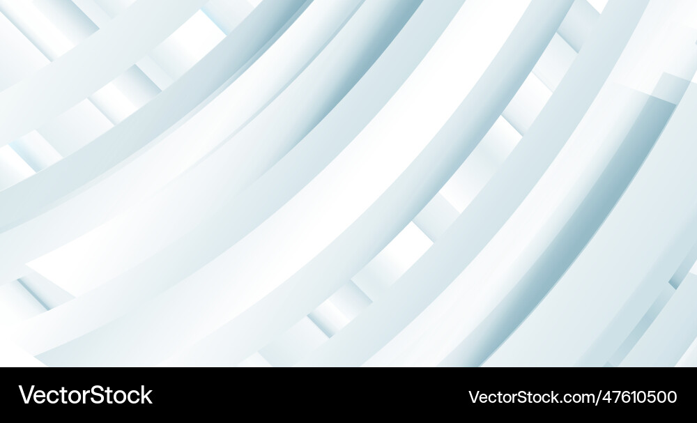 Abstract white curve shape with futuristic Vector Image