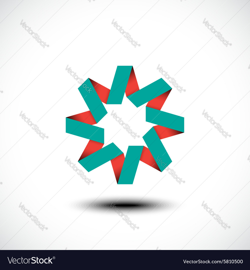 Business abstract icon Royalty Free Vector Image