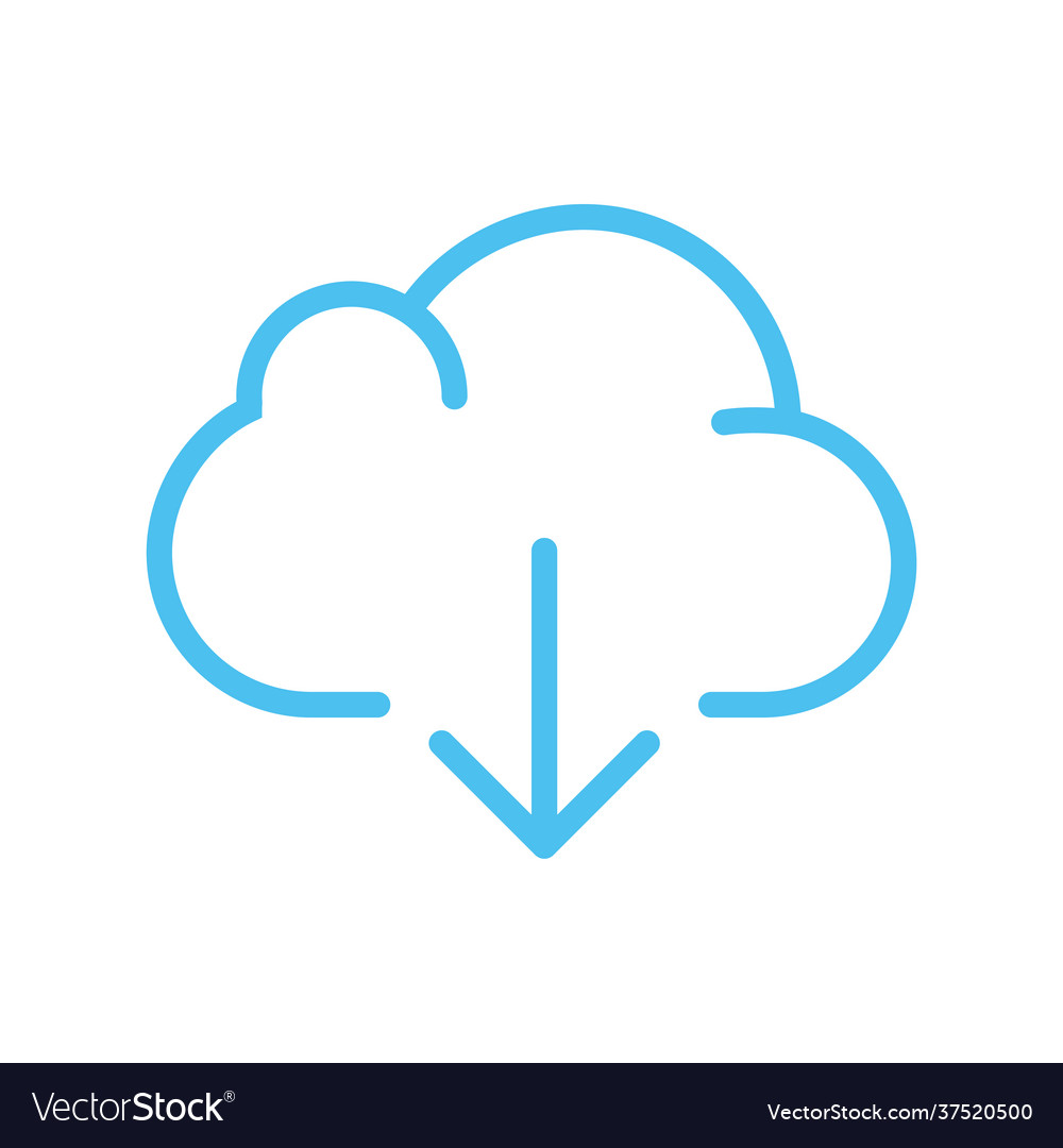 Cloud computing icon design Royalty Free Vector Image