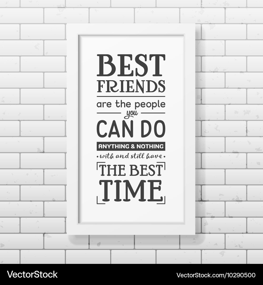 Friendship quote typographical poster Royalty Free Vector