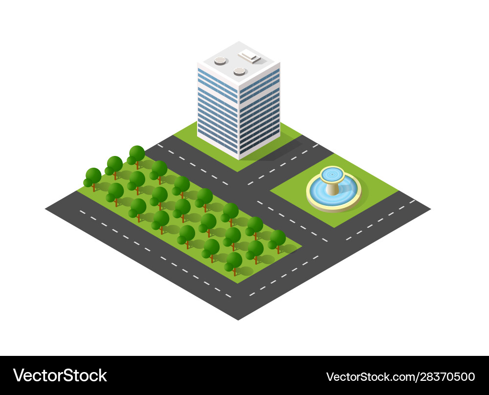 Module block city urban cityscape Royalty Free Vector Image