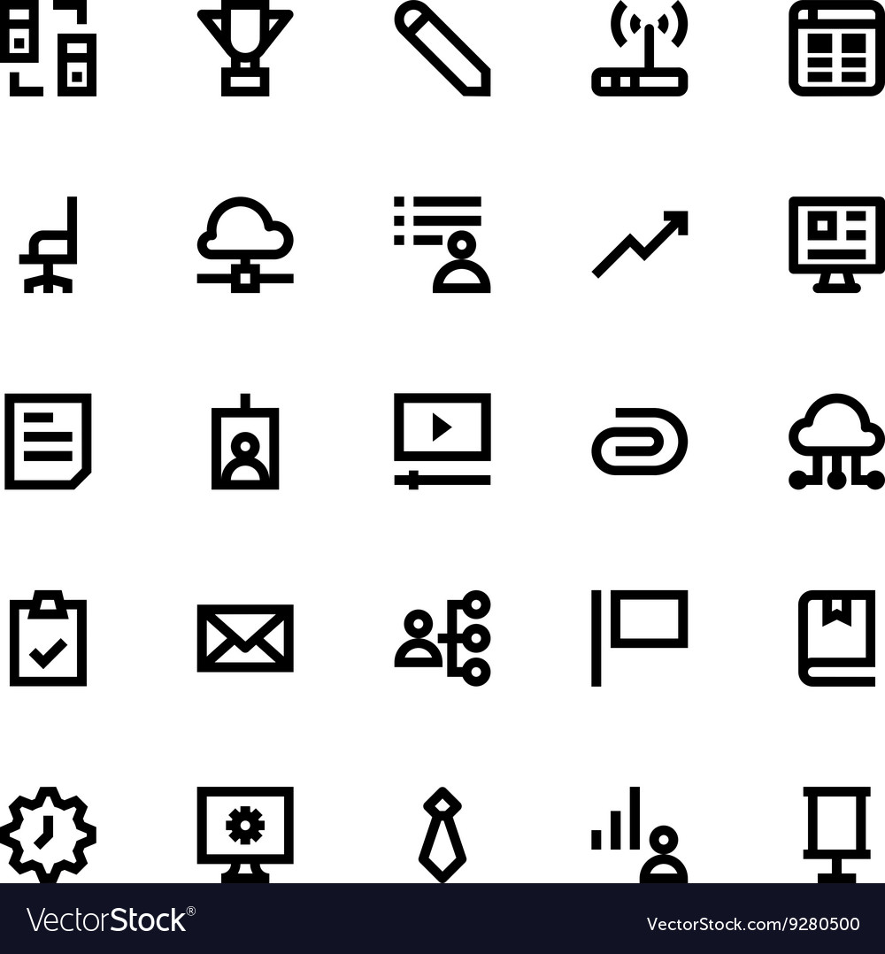 Web design and development icons 5 Royalty Free Vector Image