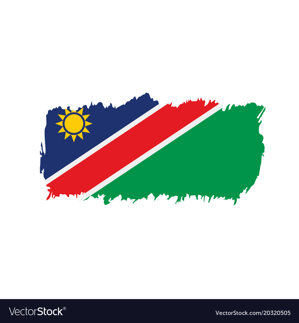 Namibia flag Royalty Free Vector Image - VectorStock