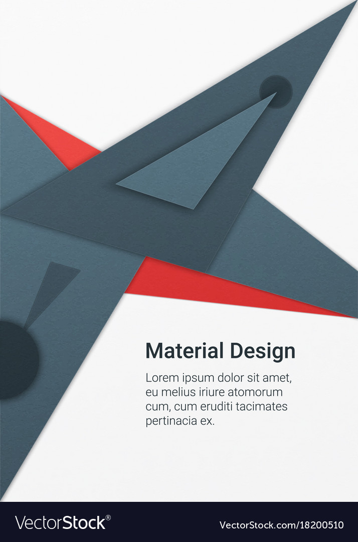 Material design background Royalty Free Vector Image