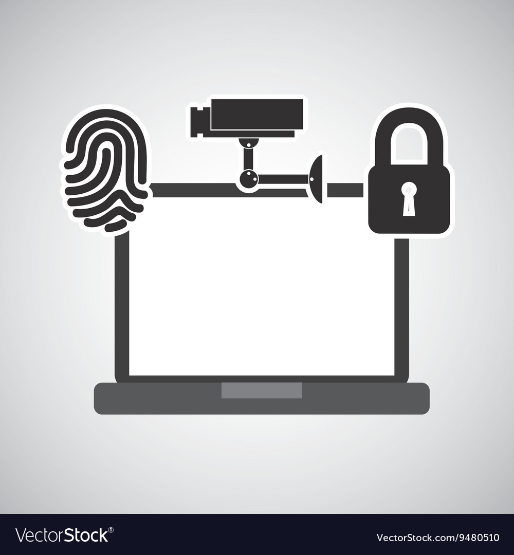 Security system design Royalty Free Vector Image