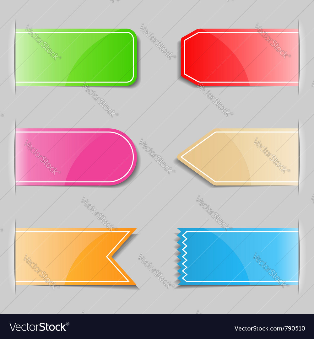 Tabs Royalty Free Vector Image - VectorStock