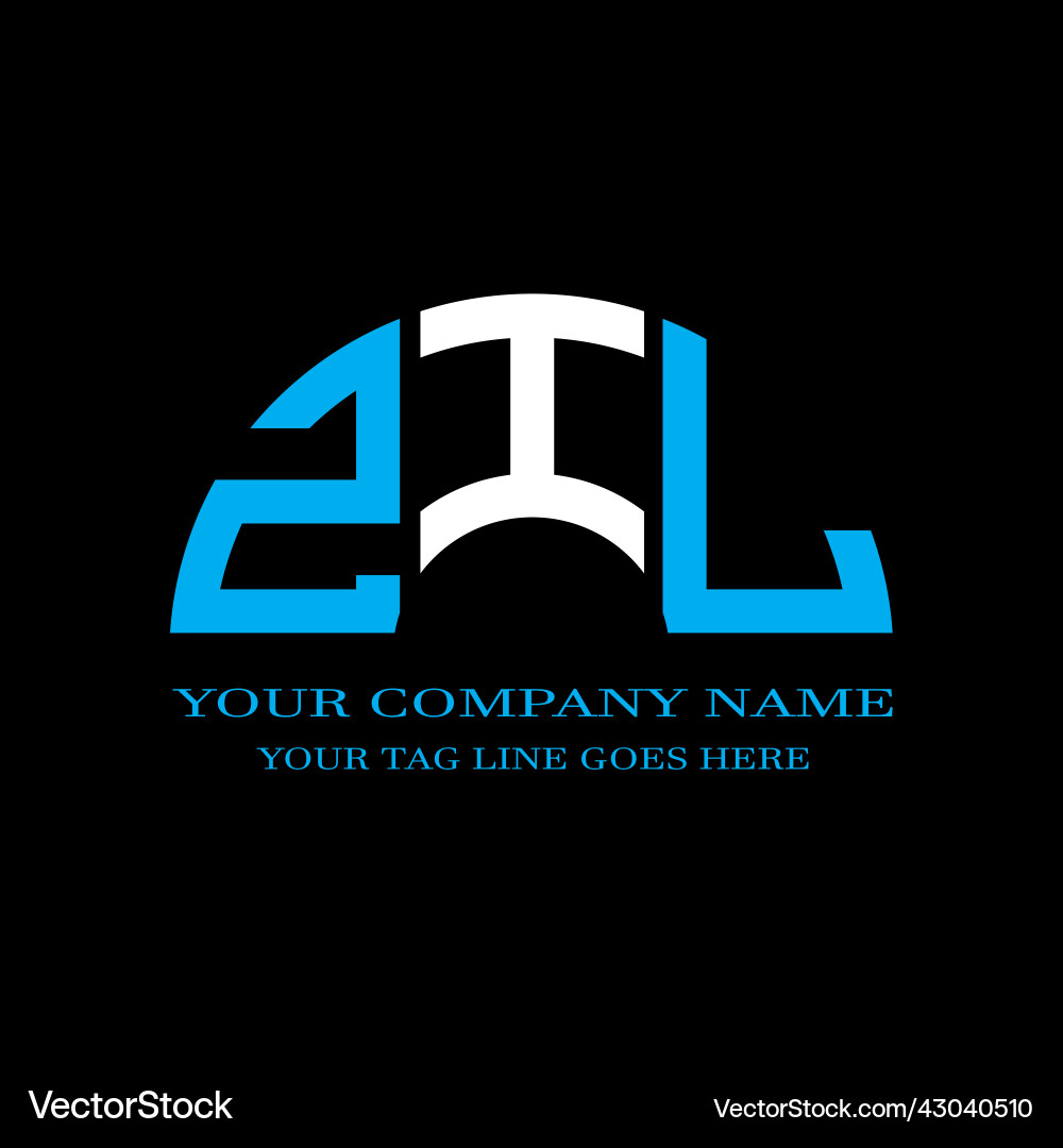 Zil letter logo creative design with graphic Vector Image
