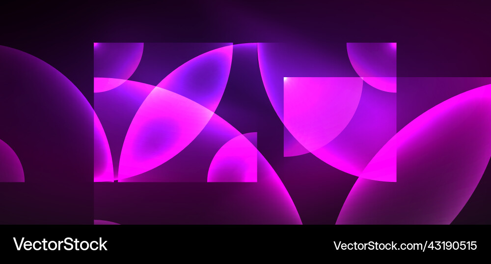 Abstract background with neon glowing light Vector Image