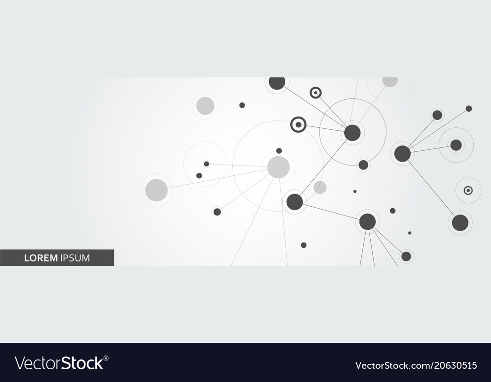 Abstract Connection Structure Royalty Free Vector Image