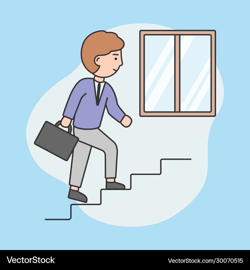 Businessman working day concept young Royalty Free Vector