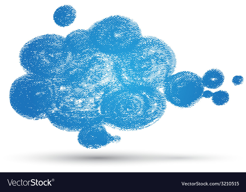 Cloud draw Royalty Free Vector Image - VectorStock