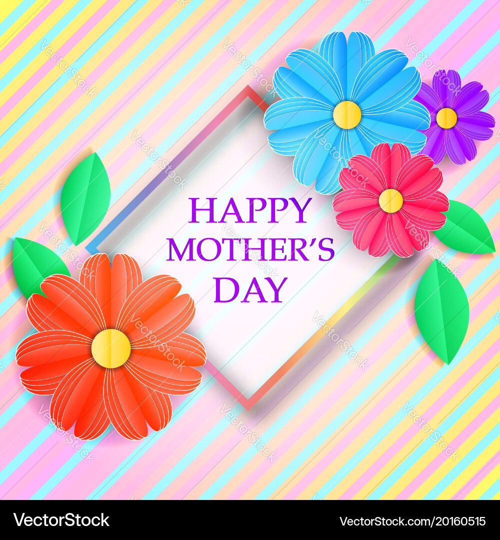 Colorful greeting card Royalty Free Vector Image