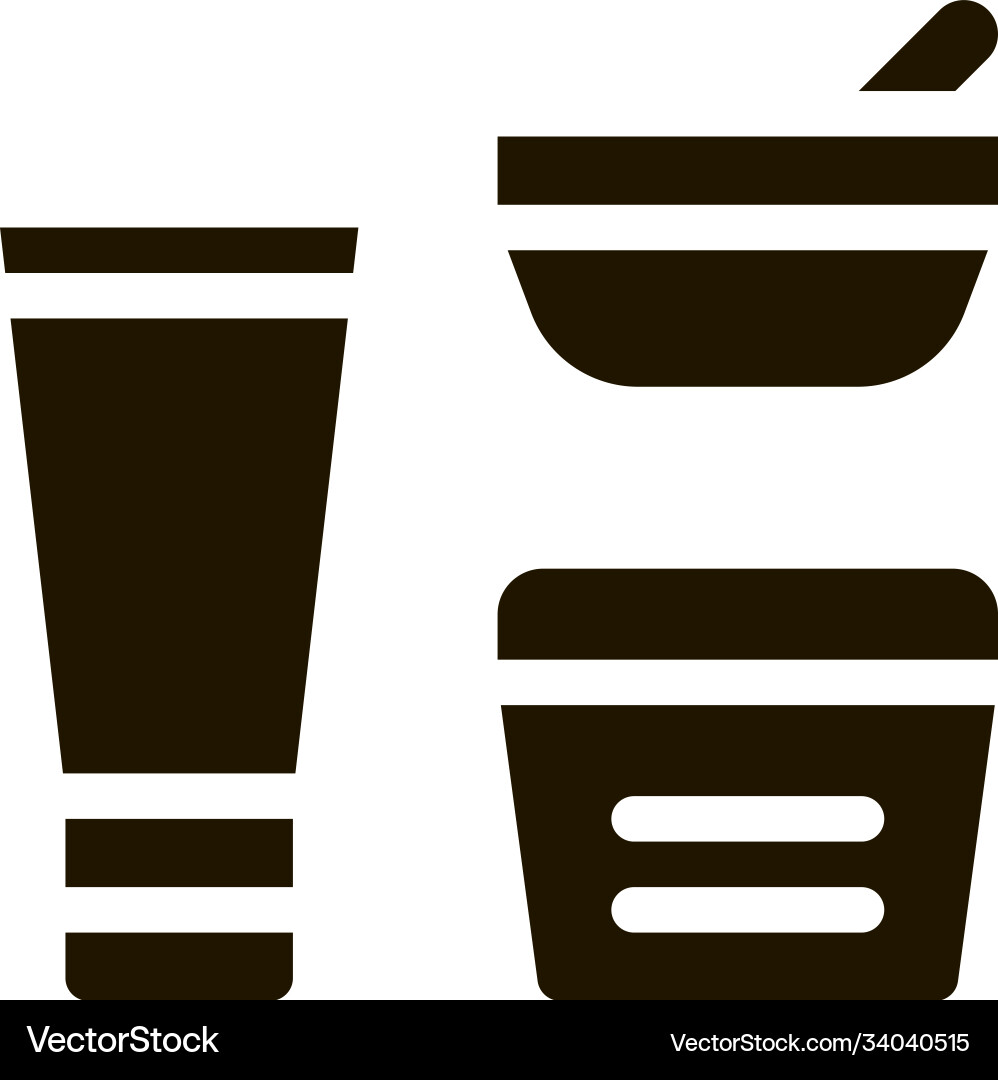 Cosmetic container tube icon Royalty Free Vector Image