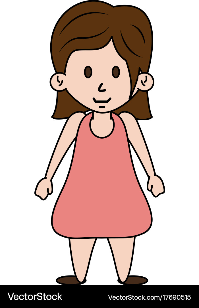 Happy girl icon image Royalty Free Vector Image