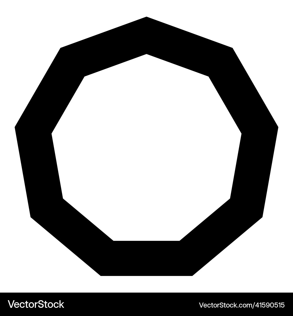 Decagon Outline
