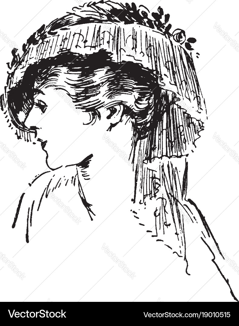 Tassel hat vintage engraving Royalty Free Vector Image