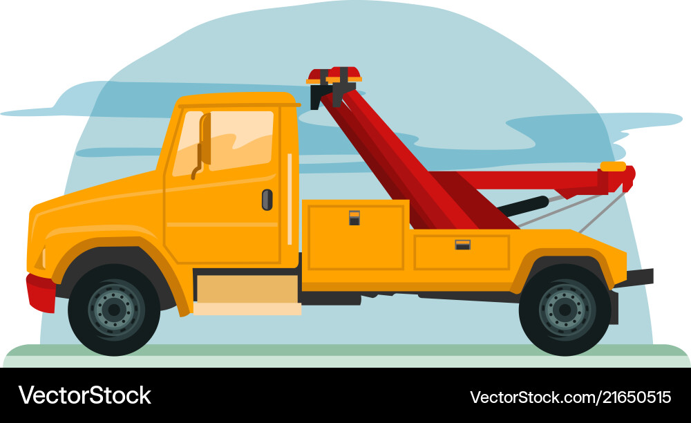 Tow truck Royalty Free Vector Image - VectorStock