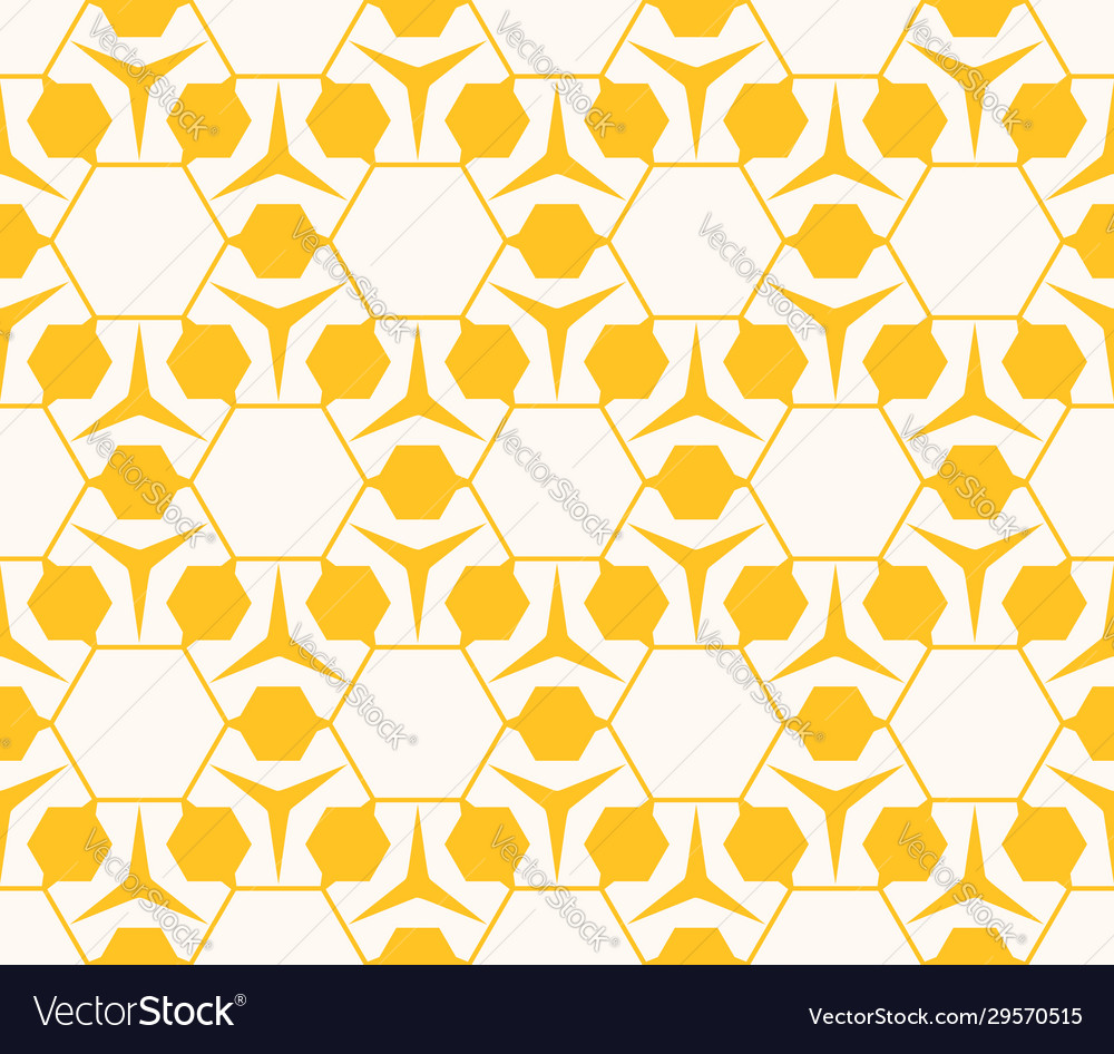 Yellow seamless pattern delicate linear texture Vector Image