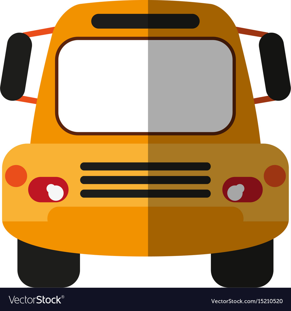 Bus flat shadow Royalty Free Vector Image - VectorStock