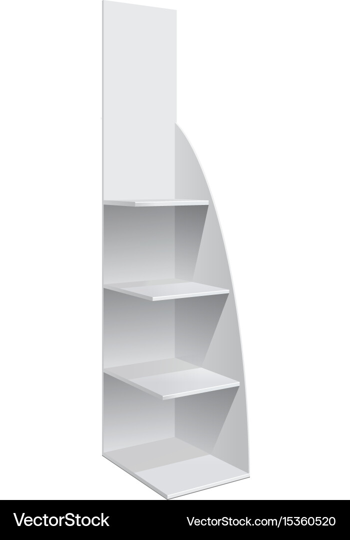 Display rack shelves for supermarket Royalty Free Vector