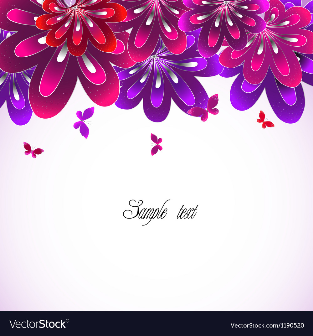 Flower pink background Royalty Free Vector Image