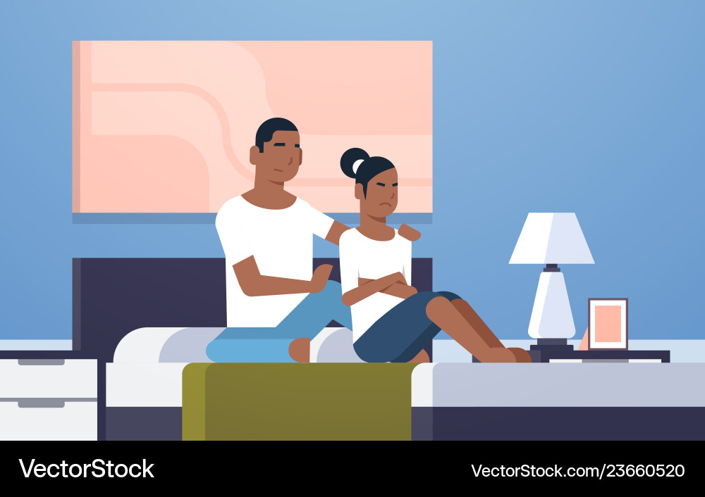 Upset disappointed girlfriend feels offended Vector Image