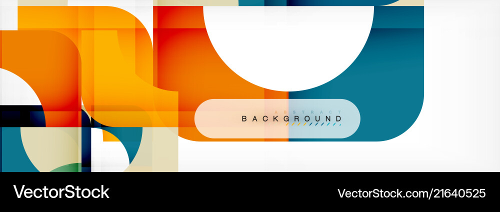 Color square shapes geometric modern abstract Vector Image