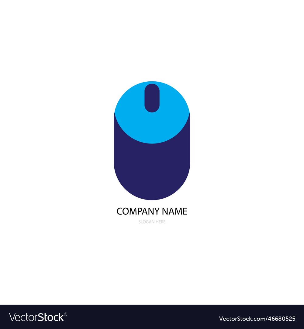 Computer mouse logo Royalty Free Vector Image - VectorStock Computer mouse logo Royalty Free Vector Image - VectorStock