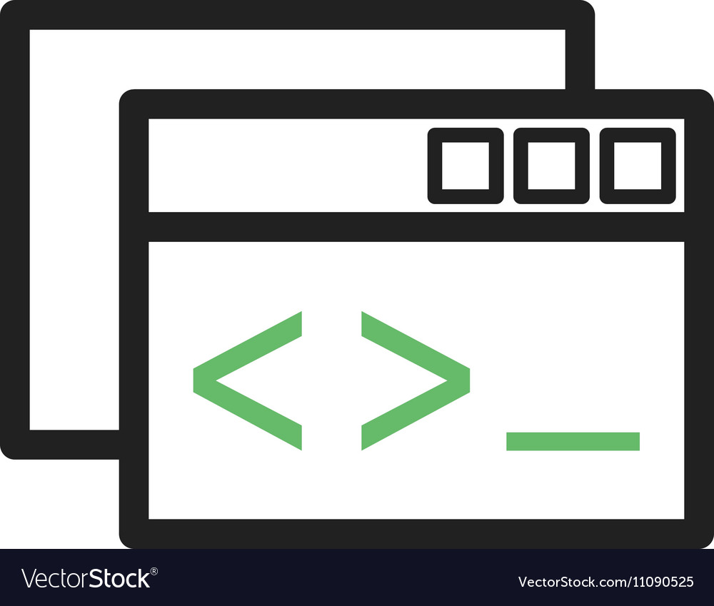 Custom coding Royalty Free Vector Image - VectorStock