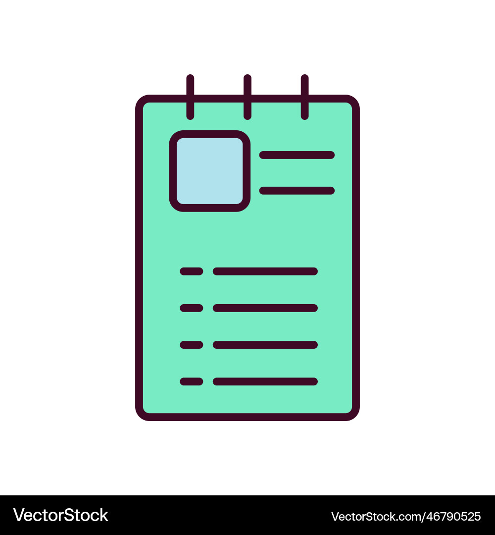 Cv icon cv lineal color icon Royalty Free Vector Image