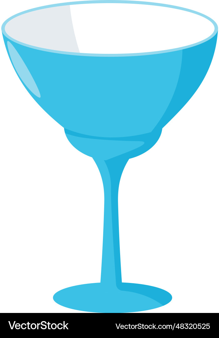 Glass for cocktail cup beverages alcohol Vector Image