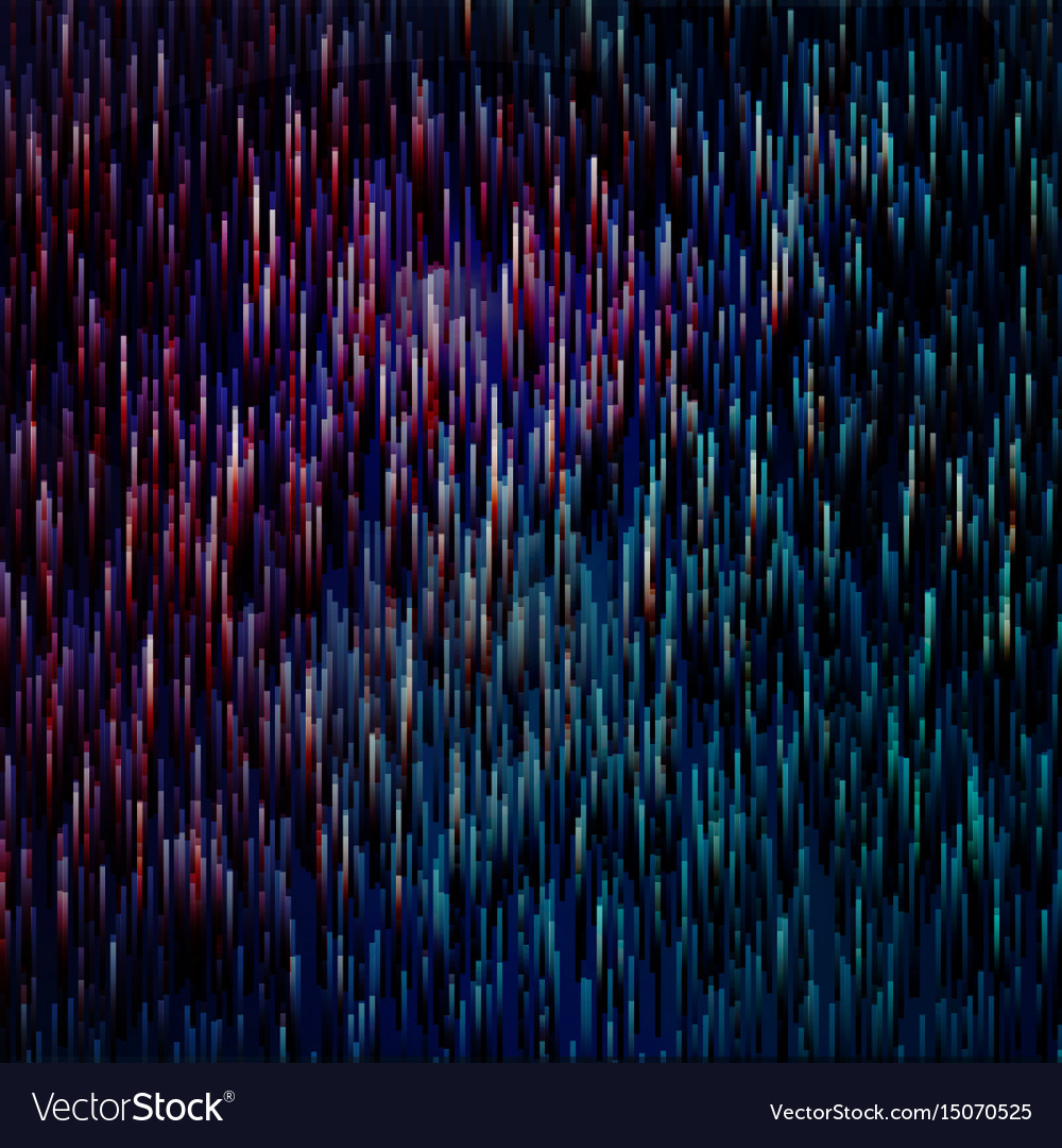 Glitched linear gradient structure random digital Vector Image