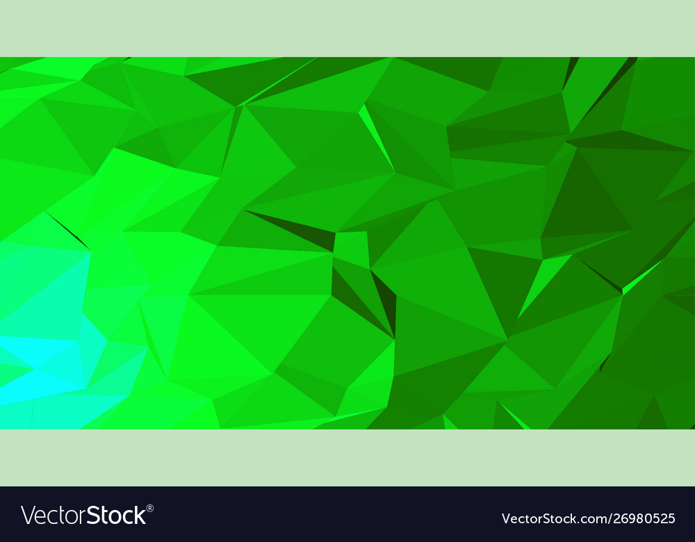 Green low polygon gradient background Royalty Free Vector