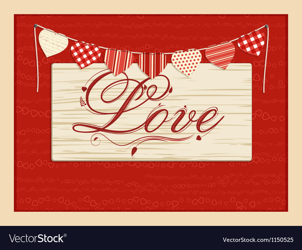 Love script background Royalty Free Vector Image
